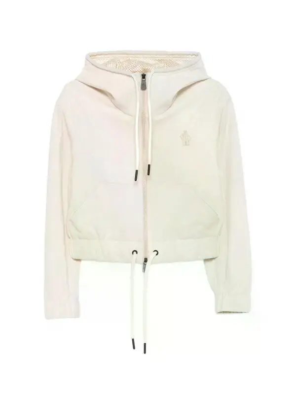 Moncler Zip-up Hoodie - Neutrals