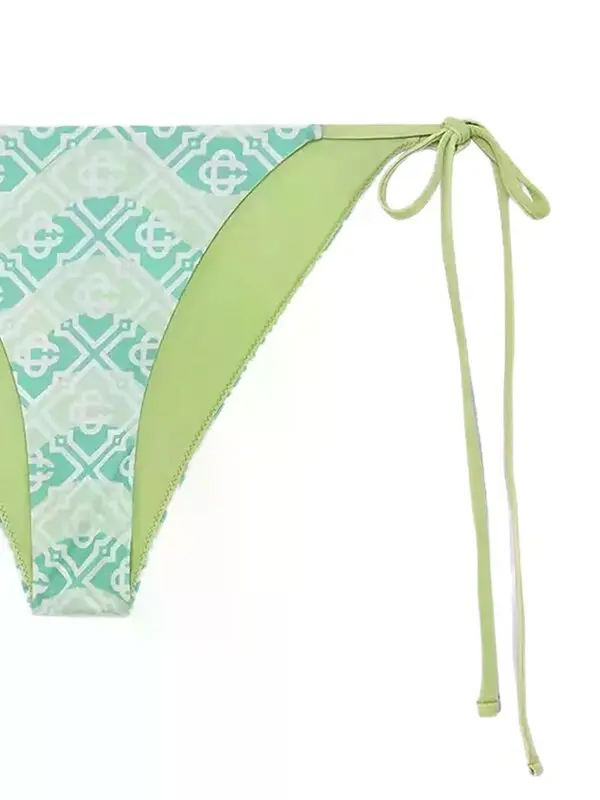 Casablanca Monogram String Bikini Bottom