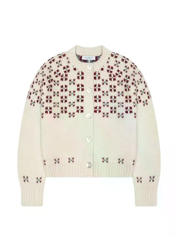 Calle Del Mar Winter Fairisle Cardigan - Neutrals