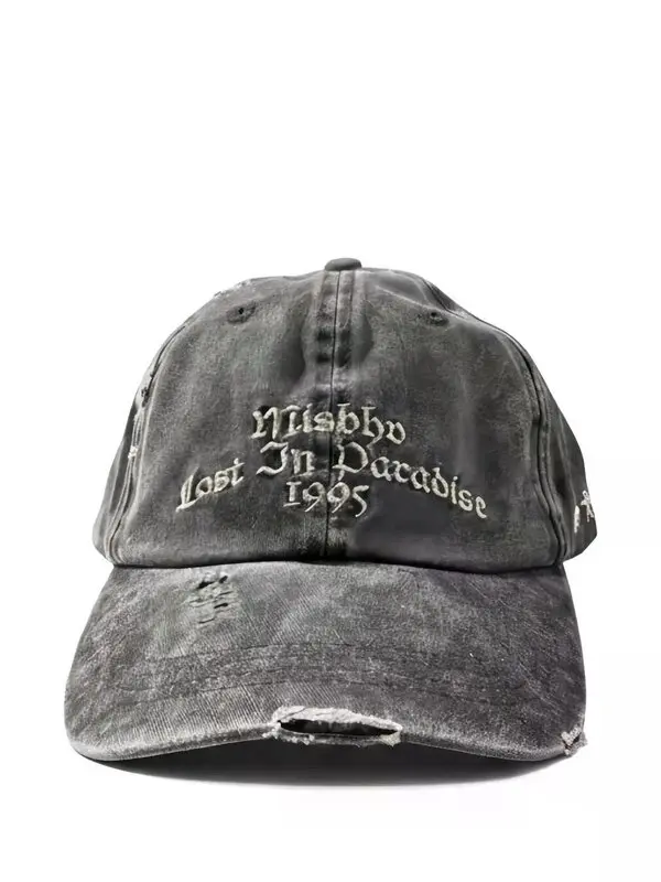 MISBHV Embroidered Distressed Cap - Grey