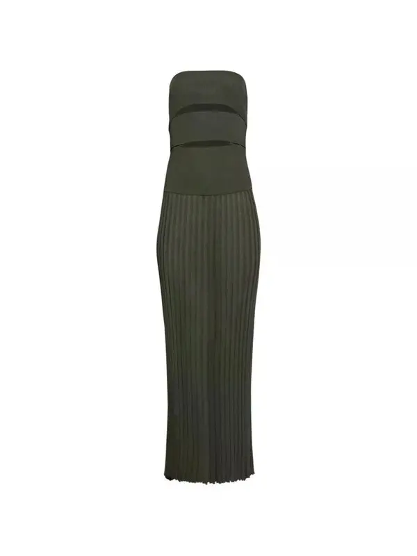 Christopher Esber Strapless Ribbed Dress