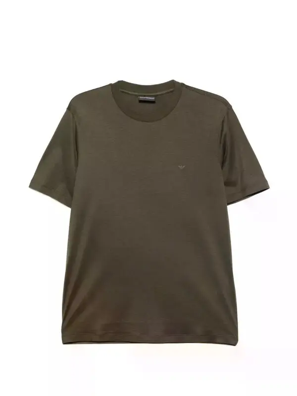 Emporio Armani Travel Essential Lyocell-blend Jersey T-shirt - Green
