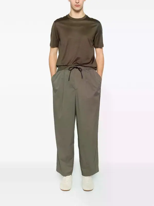 Emporio Armani Travel Essential Lyocell-blend Jersey T-shirt - Green