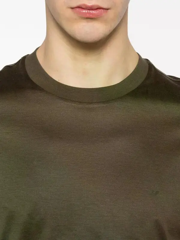 Emporio Armani Travel Essential Lyocell-blend Jersey T-shirt - Green
