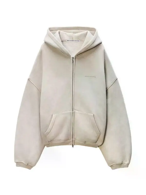 Alexander Wang Dropped Shoulders Hoodie - Neutrals