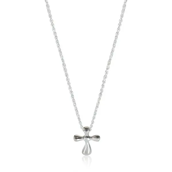 Tiffany & Co. Sterling Silver Paloma Picasso Cross Pendant Necklace - Sterling_silver