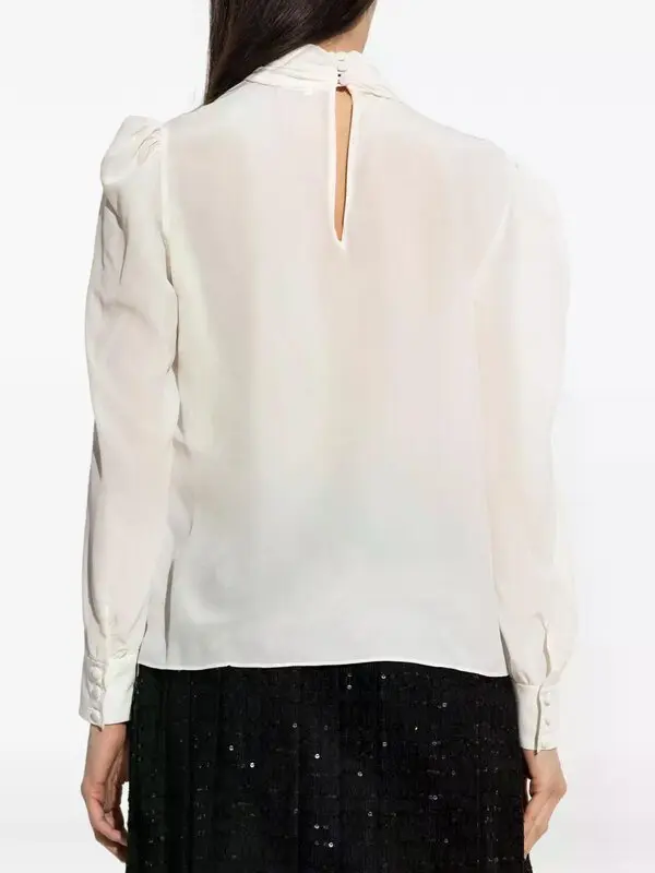 Alessandra Rich Puff Sleeve Blouse