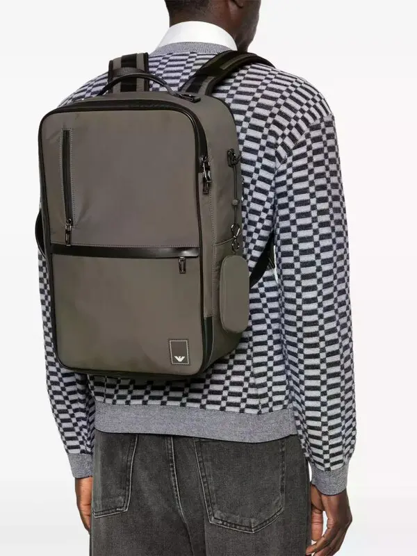 Emporio Armani Zip Logo-patch Backpack