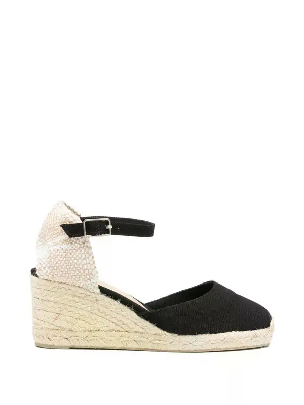 CastaÑer Carol Ankle-strap Espadrilles - Black