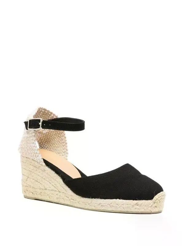 CastaÑer Carol Ankle-strap Espadrilles - Black