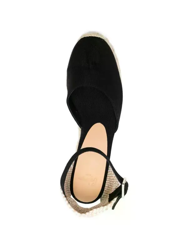 CastaÑer Carol Ankle-strap Espadrilles - Black