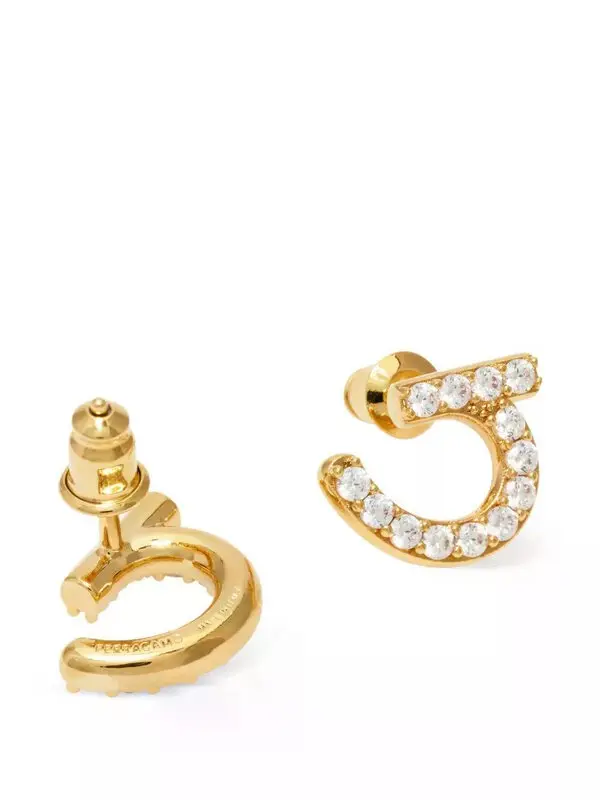 FERRAGAMO Stud Earrings With Crystals