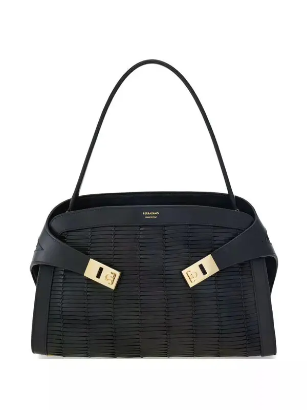 FERRAGAMO Hug Handbag - Black
