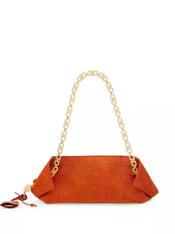 FERRAGAMO Folded Shoulder Bag - Orange