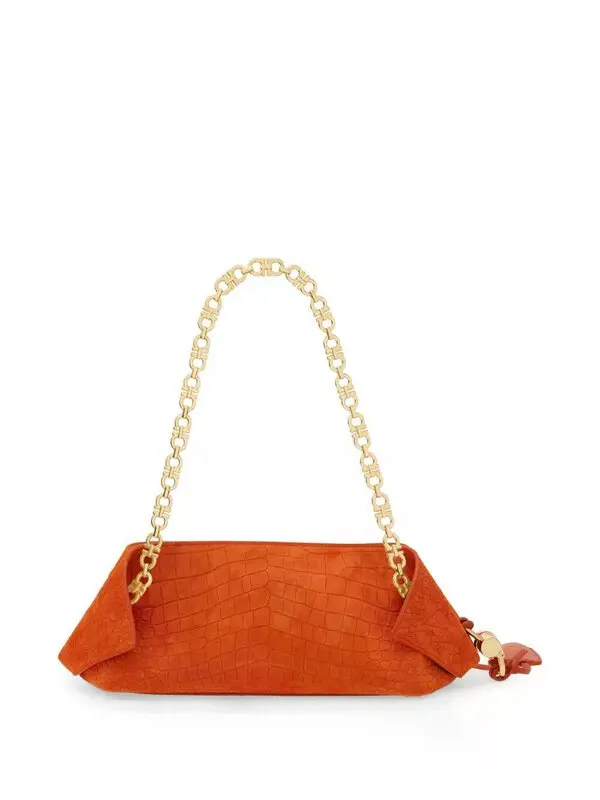 FERRAGAMO Folded Shoulder Bag - Orange