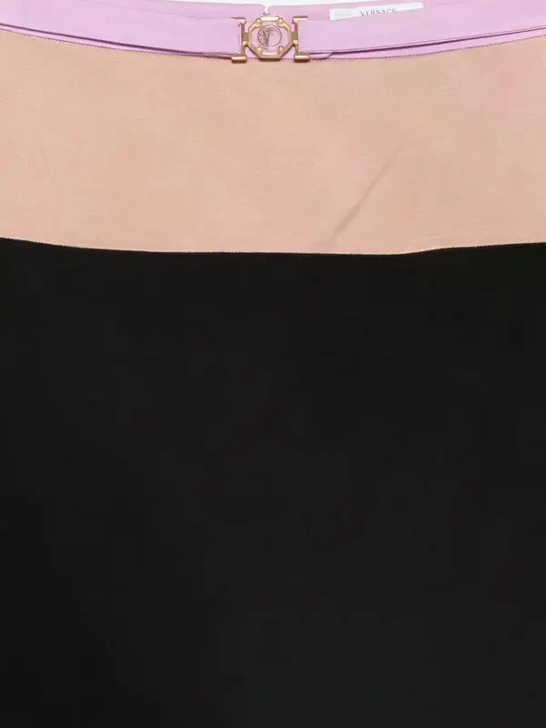 Versace 2000s Color-block Mini Skirt