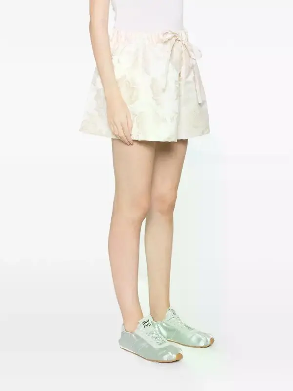 Simone Rocha Rose Jacquard Elasticated Shorts