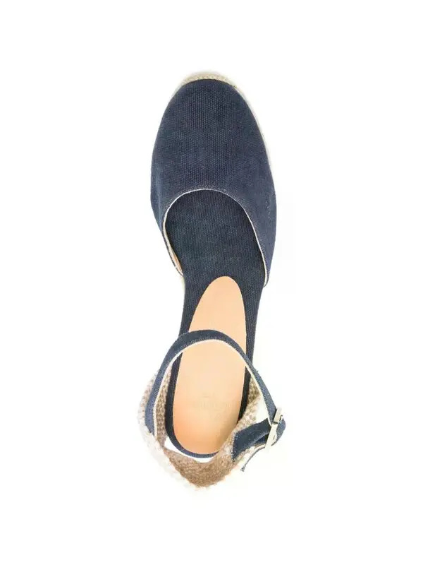 CastaÑer Carol Buckled Espadrille Wedge Sandals