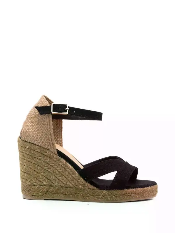 CastaÑer Bruna Criss-cross Espadrilles - Black