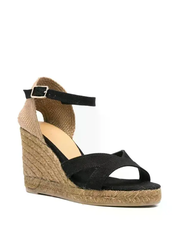 CastaÑer Bruna Criss-cross Espadrilles - Black