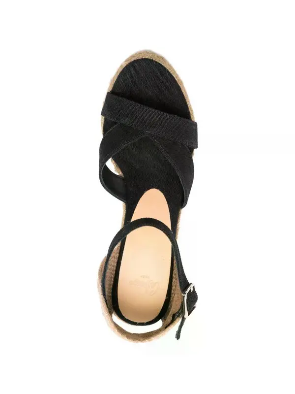 CastaÑer Bruna Criss-cross Espadrilles - Black