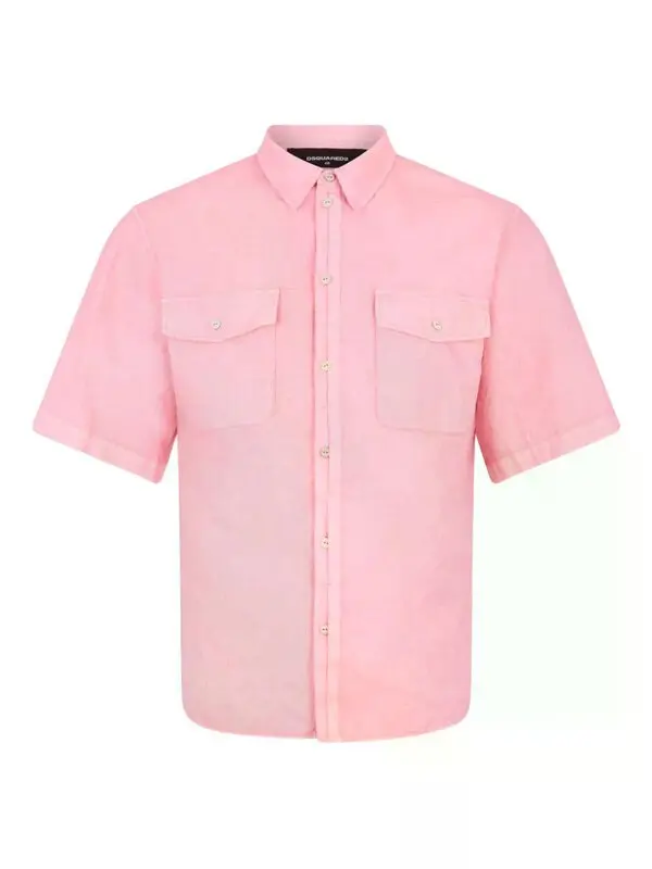 Dsquared2 Short-sleeves Linen Shirt