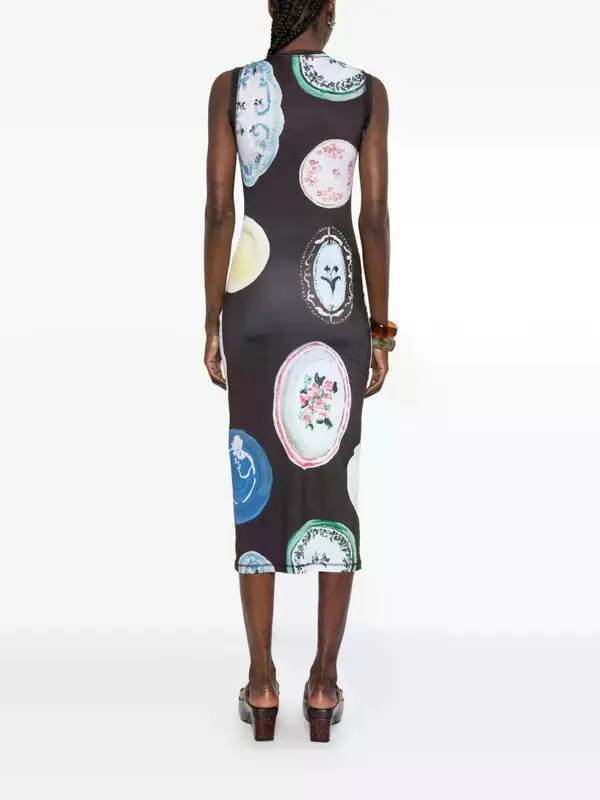 Stine Goya Printed Midi Dress