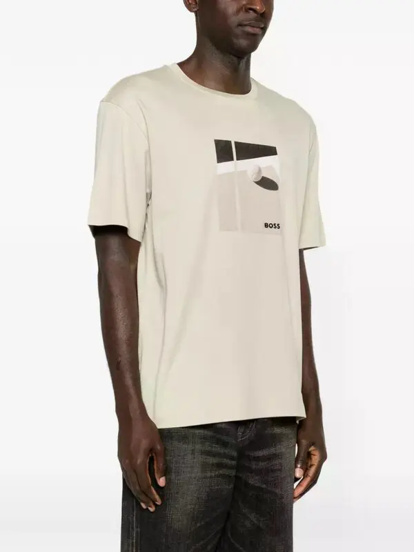 BOSS Tennis-artwork T-shirt
