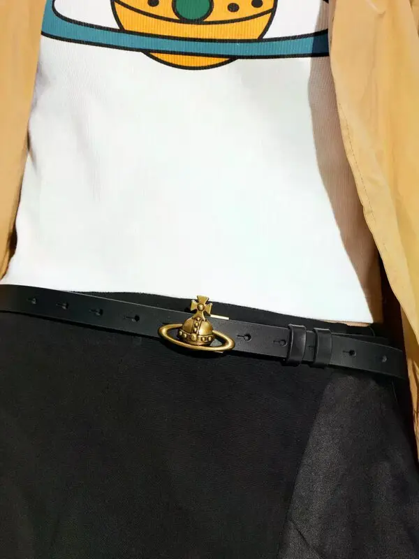 VIVIENNE WESTWOOD Orb Buckle Leather Belt