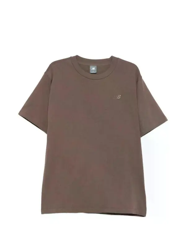 NEW BALANCE Logo-detail T-shirt - Brown