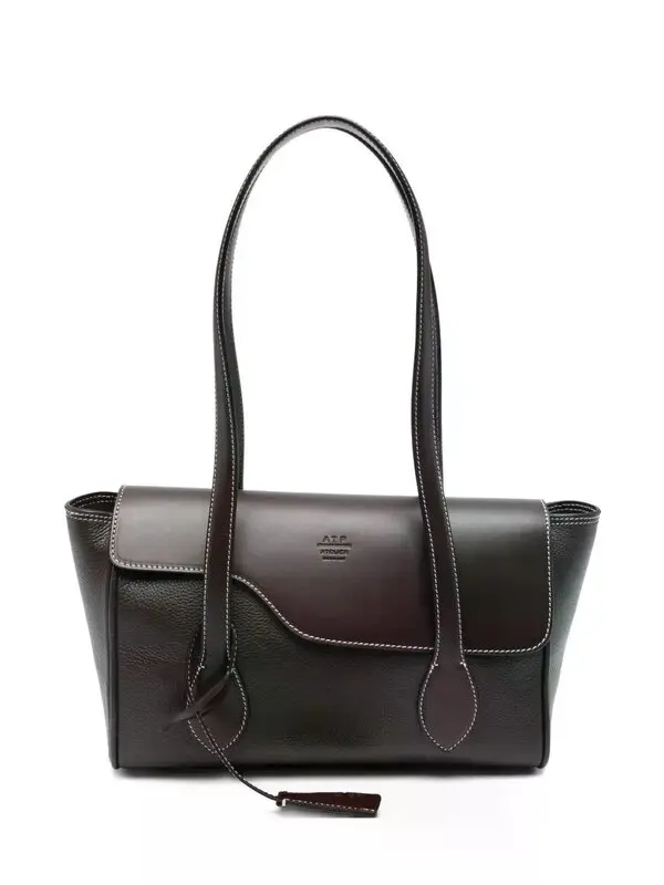 ATP ATELIER Eira Topstitch Tote Bag - Brown