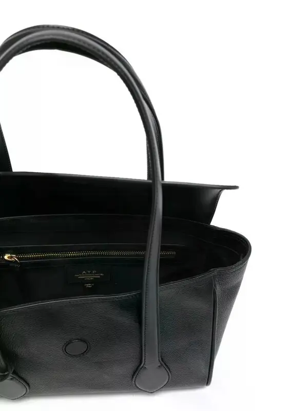 ATP ATELIER Eira Flap Tote Bag - Black