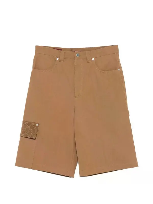 Gucci Logo-detailed Shorts - Brown