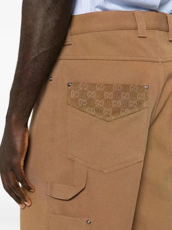 Gucci Logo-detailed Shorts - Brown