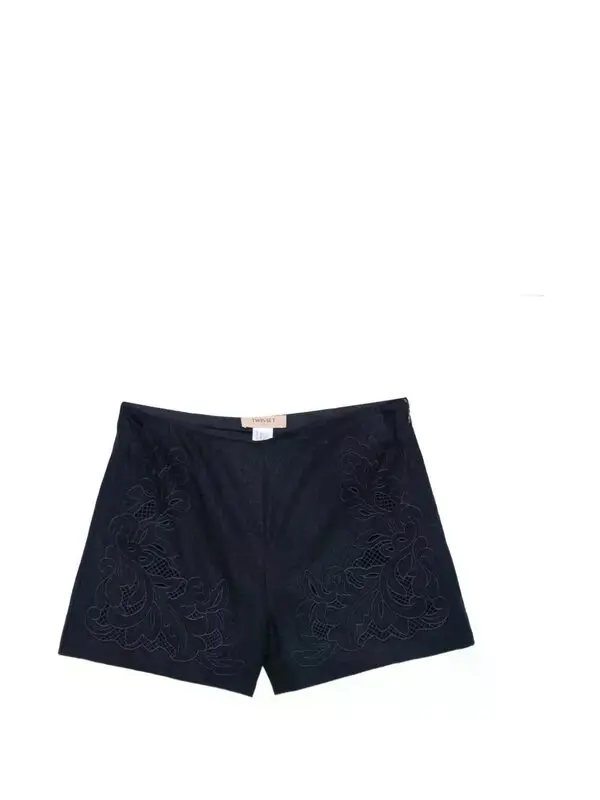 TWINSET Embroidered Mini Shorts