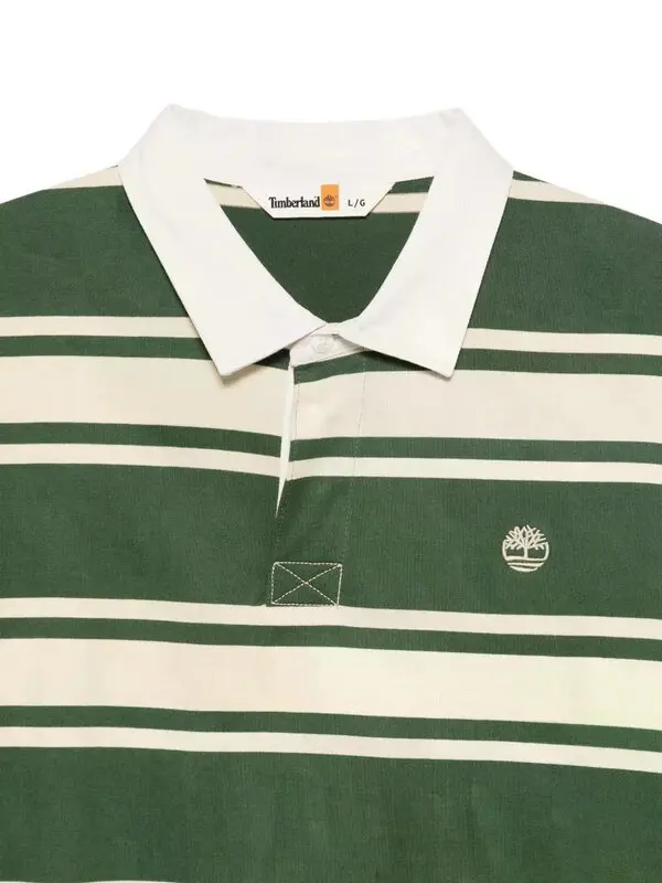 Timberland Striped Logo Polo Shirt