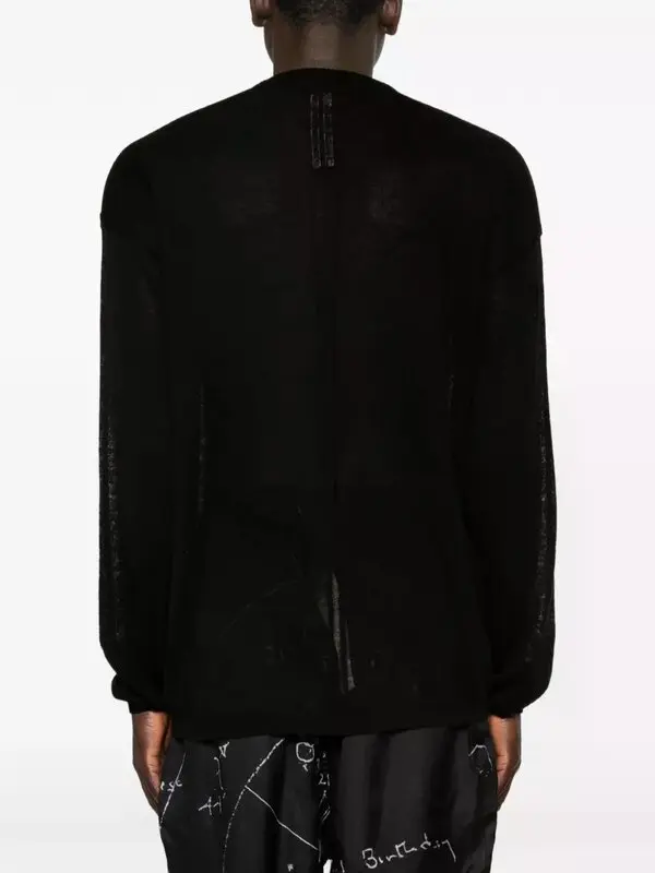 Rick Owens Crew-neck Long-sleeve Sweater - Black