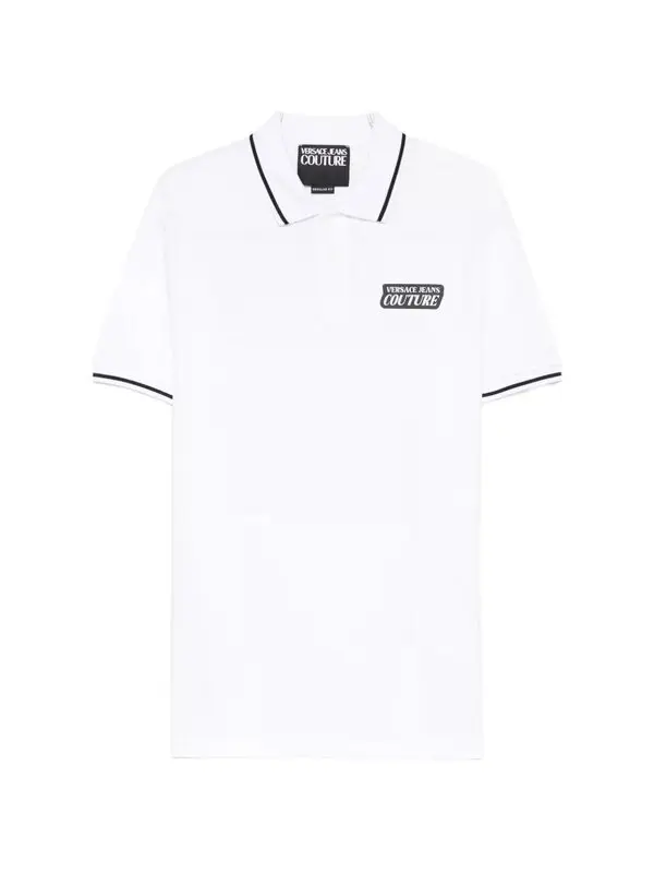 Versace Logo-print Polo Shirt - White