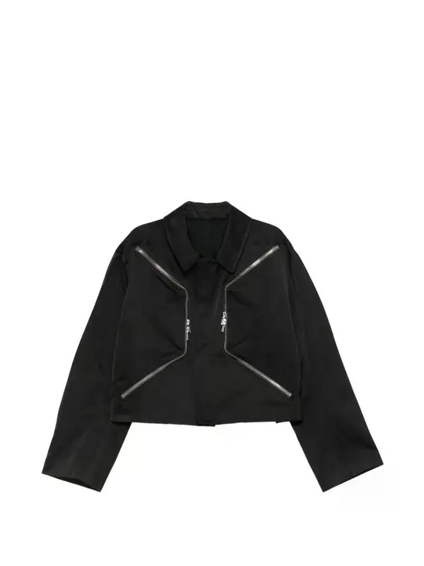 Rick Owens Zip-up Shirt Jacket - Black