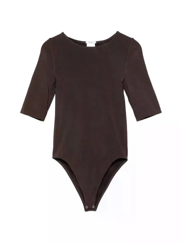 Wolford Elbow-sleeved Top - Brown