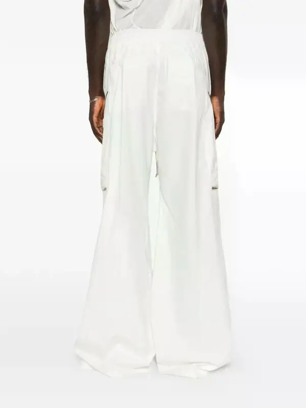 Rick Owens Zip-pocket Straight Trousers - White