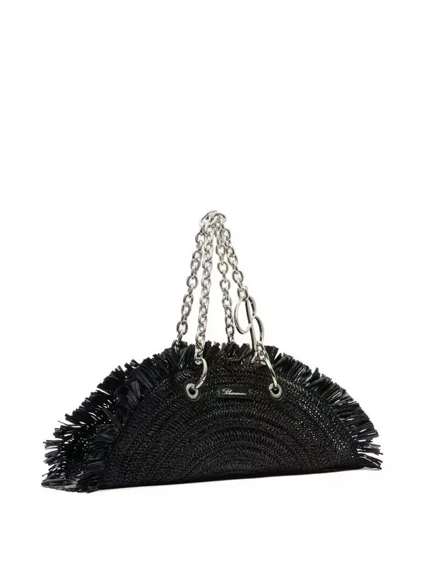 Blumarine Chain-link Shoulder Bag - Black