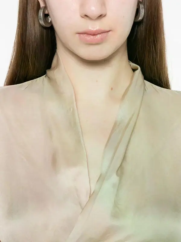 Rick Owens Tie-waist V-neck Blouse - Neutrals