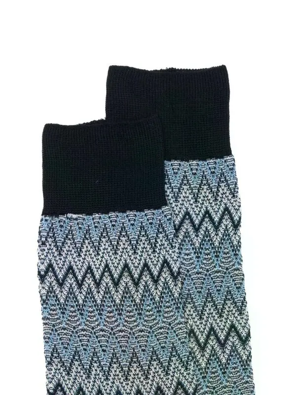 Missoni Zigzag-pattern Socks