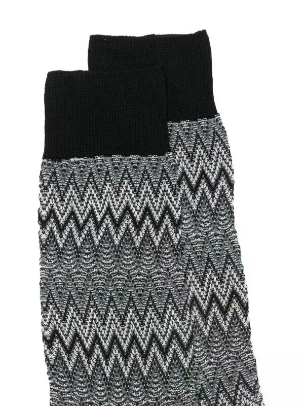 Missoni Zigzag-pattern Socks