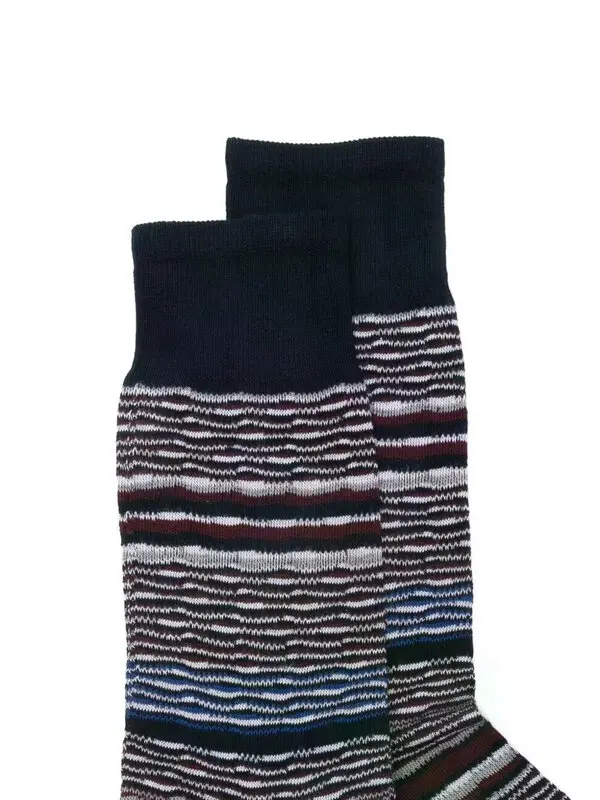 Missoni Patterned Socks - Blue