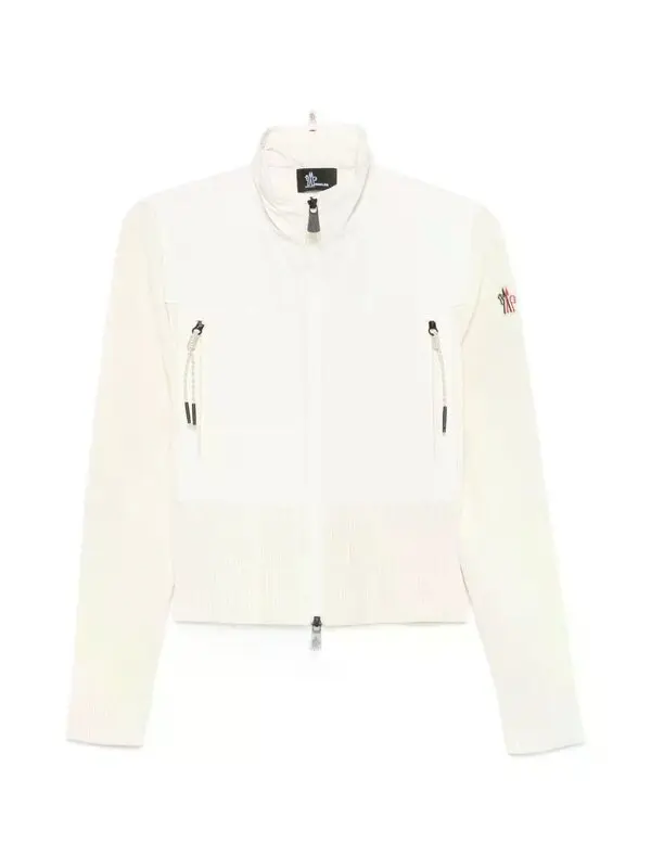 Moncler Zip-up Cardigan - Neutrals