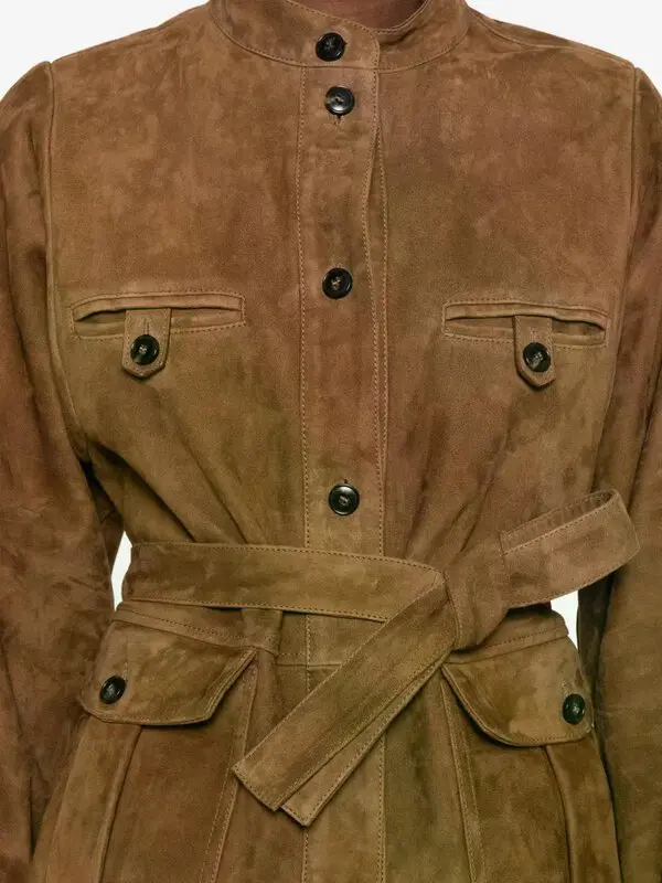 YVES SALOMON Belted Leather Jacket