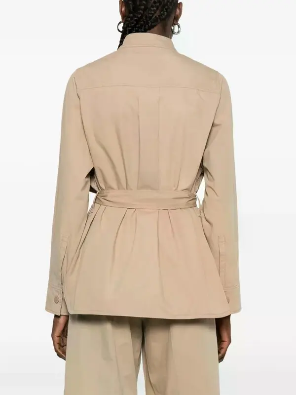 YVES SALOMON Button-up Belted Coat
