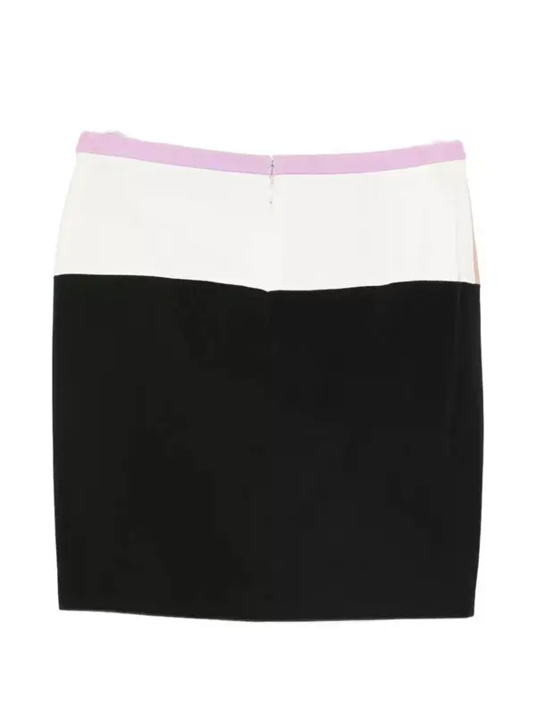 Versace 2000s Color-block Mini Skirt